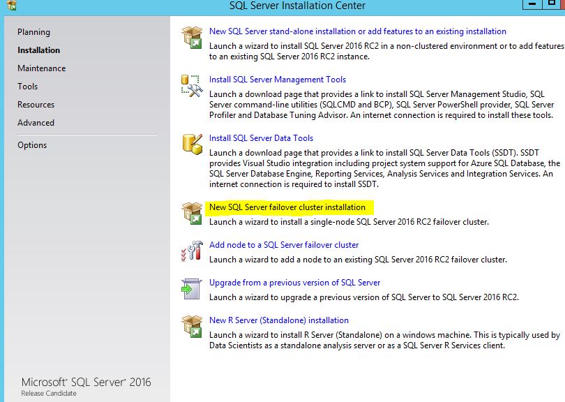 SQL Server 2016 Cluster setup – What’s changed? – MSSQLTREK