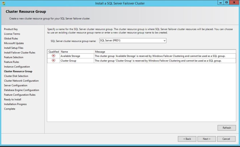 SQL Server 2016 Cluster setup – What’s changed? – MSSQLTREK