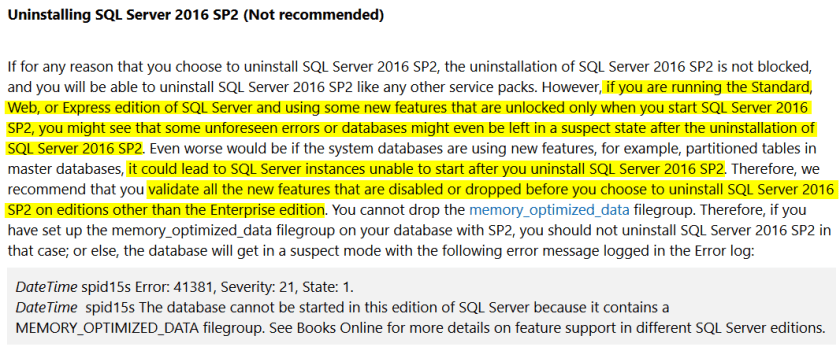 SQL Server 2016 – MSSQLTREK