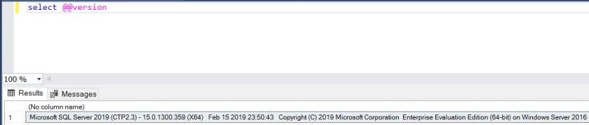 SQL Server 2019 CTP 2.3 is here… – MSSQLTREK