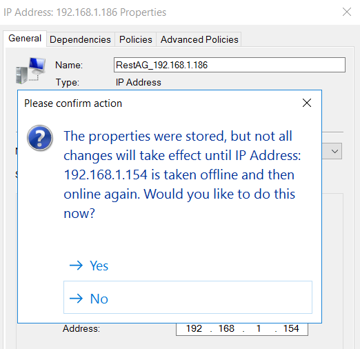 How to change Alwayson Listener IP – MSSQLTREK