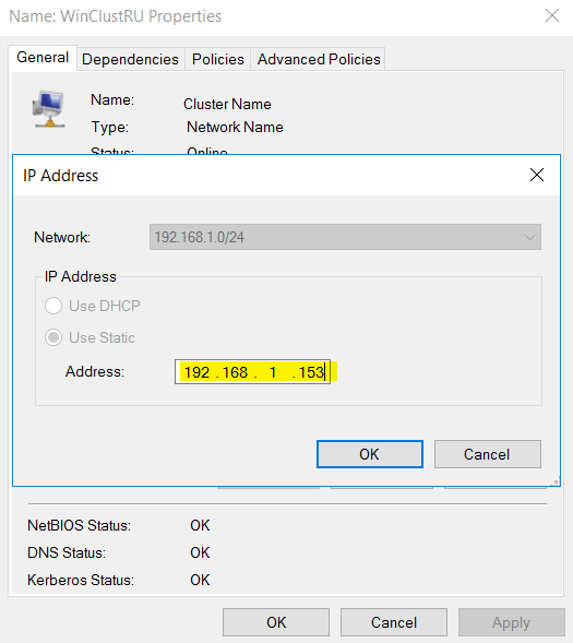 How to change IP Addresses in an Always On Availability group. – MSSQLTREK