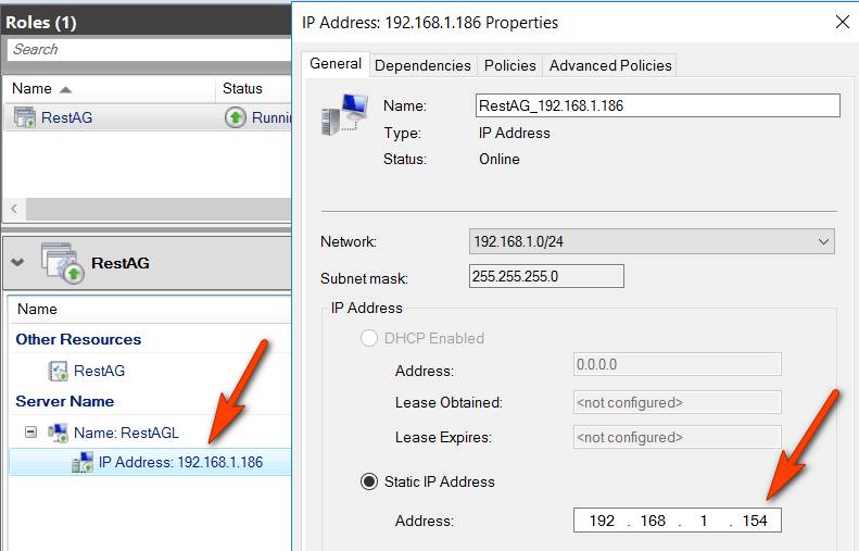How to change Alwayson Listener IP – MSSQLTREK